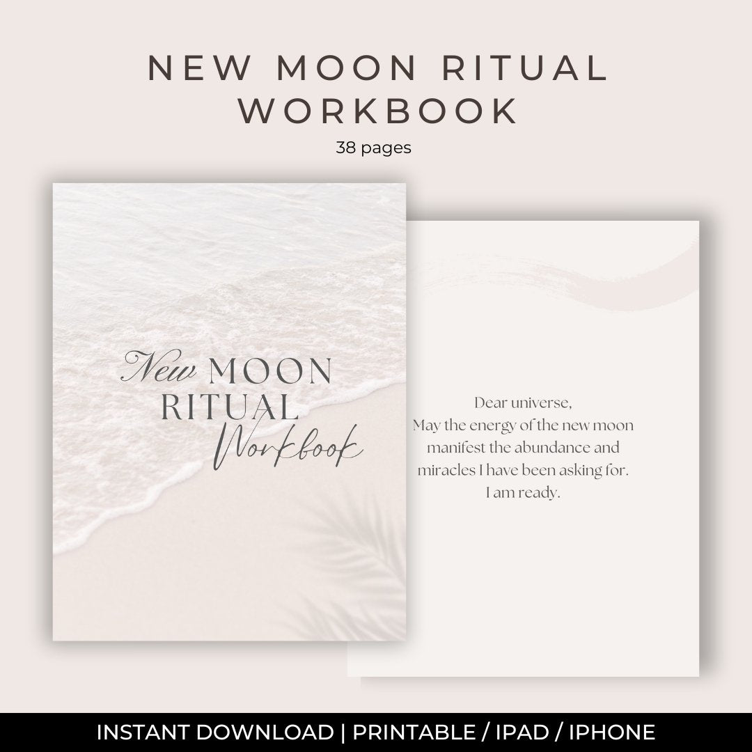 New Moon Ritual Workbook - Digital File – HouseofLx New Moon Ritual Workbook - Digital File – HouseofLx